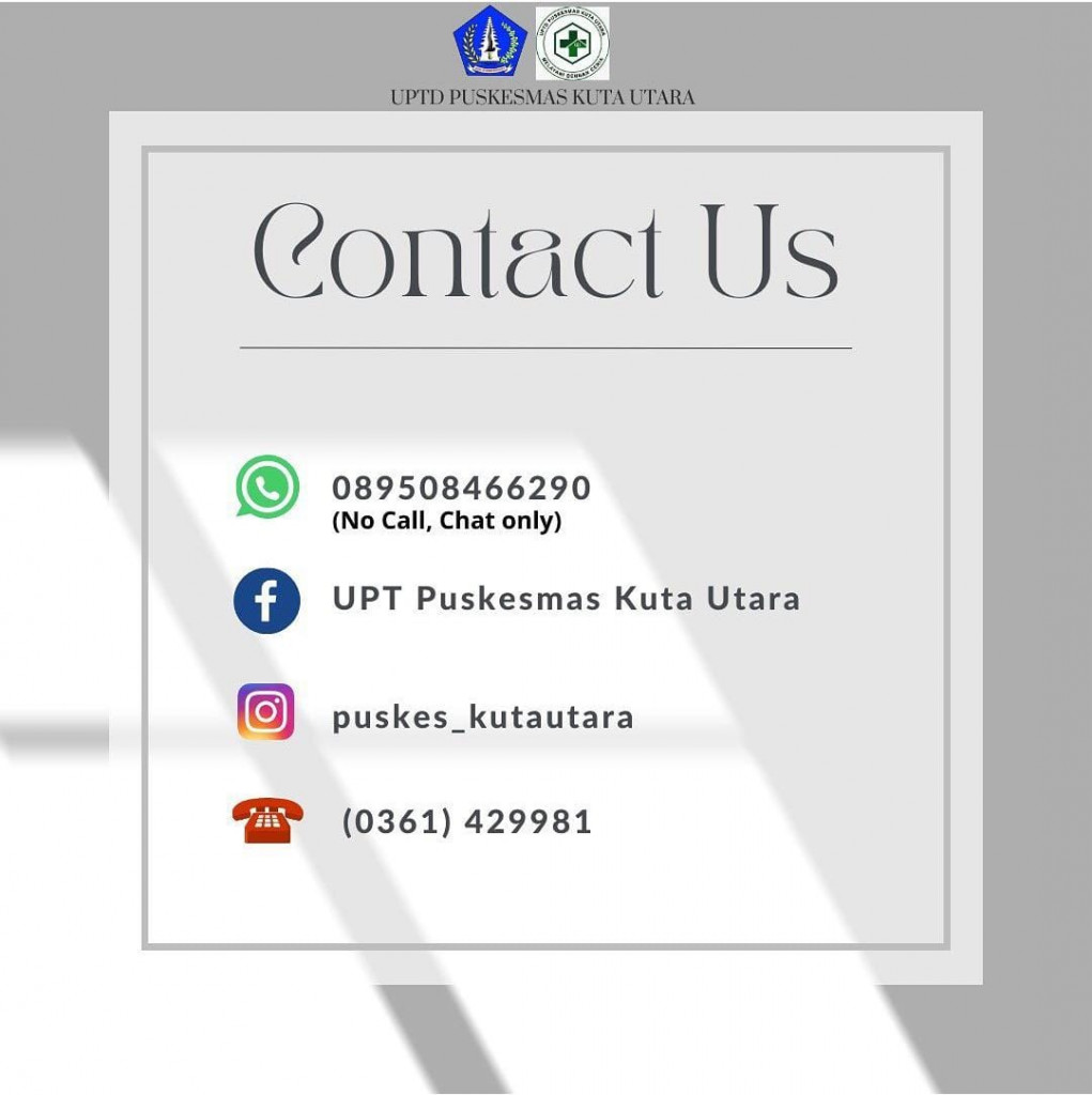 Kontak Kami UPTD Puskesmas Kuta Utara | Puskesmaskutautara Badung